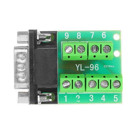 Male Head RS Turn Terminal Serial Port Adapter DB Terminal Connector