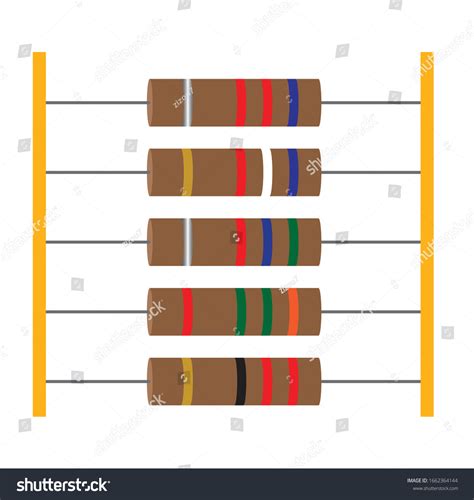 Resistor Electricity Sympol Isolated On White Stock Vector Royalty Free 1662364144 Shutterstock