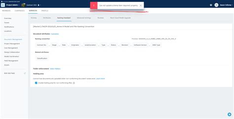 Solved Cannot Modify Naming Standard Attributes In Bim360 Docs Management Autodesk Community