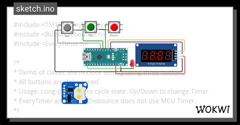 Set Time Demo Wokwi ESP STM Arduino Simulator