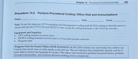 Solved Chapter Procedural Coding Essentials Name Date Chegg