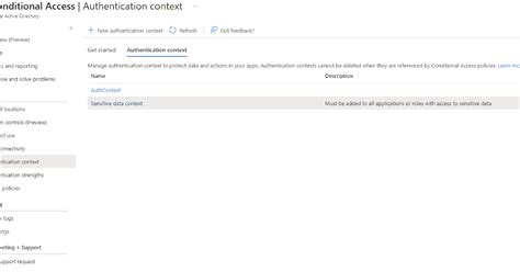 Conditional Access Authentication Context