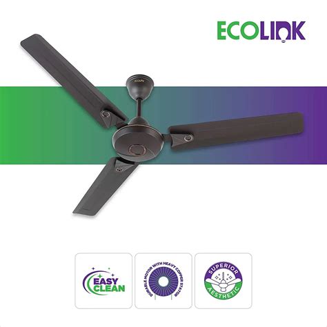 Ecolink Cosmo High Speed Decorative Ceiling Fan 1200mm Mocha Brown Ecolink Cosmo High Speed Decorative Ceiling Fan 1200mm Mocha Brown