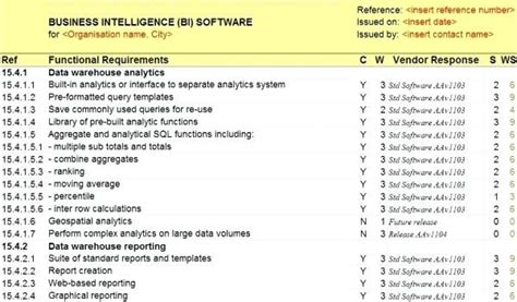 Agile Requirements Gathering Template Requirements Gathering Template