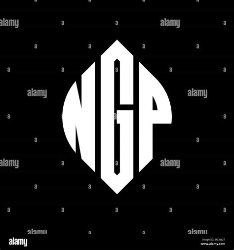 Ngp Circle Letter Logo Design With Circle And Ellipse Shape Ngp Ellipse Letters With