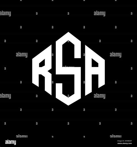 Rsa Letter Logo Design With Polygon Shape Rsa Polygon And Cube Shape Logo Design Rsa Hexagon