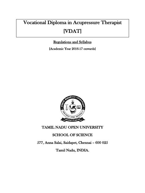 bos approved vdat syllabus pdf meridian chinese medicine