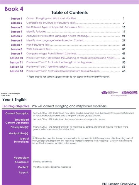 book 4 table of contents lesson 1 1 lesson 2 7 lesson 3 15 lesson 4 17 pdf pdf