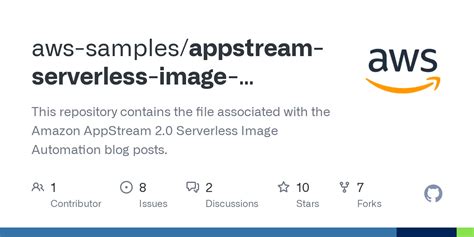 Issues Aws Samples Appstream Serverless Image Creation Automation GitHub