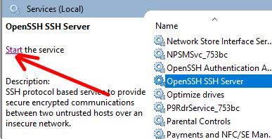 Install SSH Server Windows 11