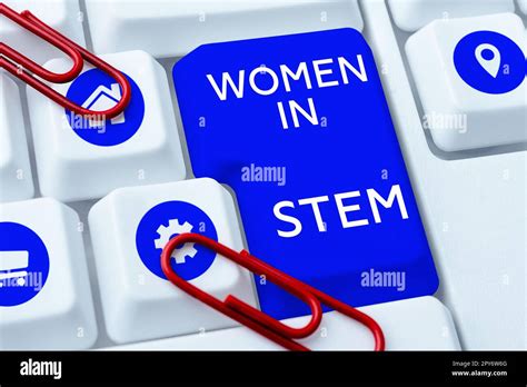 Handwriting Text Women In Stem Concept Meaning Science Technology
