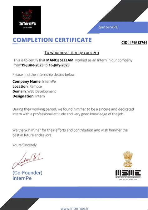 Manoj Seelam On Linkedin Webdevelopment Internship Internpe