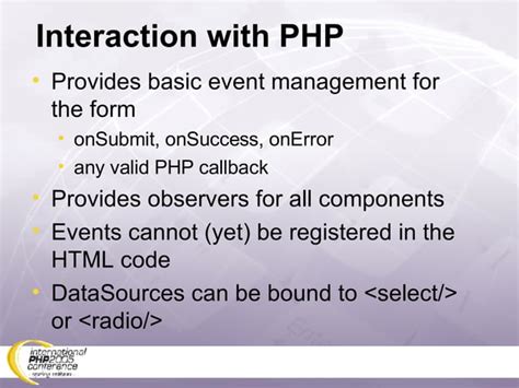 Component And Event Driven Architectures In Php Ppt