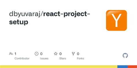 Github Dbyuvarajreact Project Setup