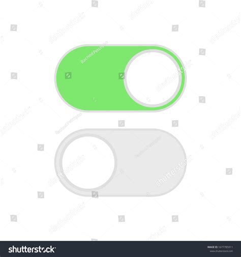 Toggle Button Switch Slider Vector Web Stock Vector Royalty Free 1677785911 Shutterstock