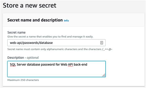 how to use aws secrets manager to store and read passwords in core apps