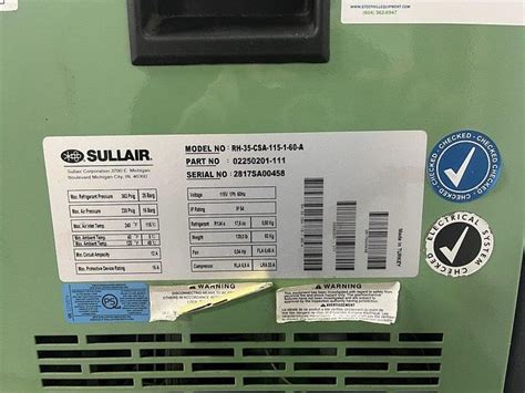 Used Sold Sullair St700 Screw Air Compressor At Steep Hill Equipment