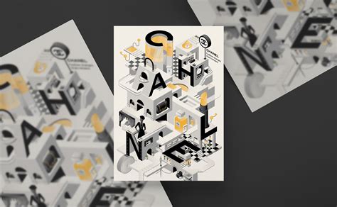 샤넬 아이소메트릭 포스터 On Behance