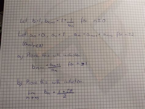 Solved Let B 1 Bn 1 1 1 Bn Let A0 0 A1 1 An Chegg Com