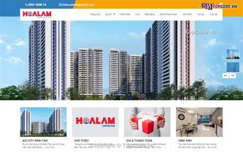 Source Code Website Php Dự án Căn Hộ Cao Cấp