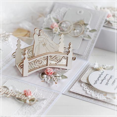 Wedding Day Personalised Handmade Wedding Exploding Box Card Bloomar Design