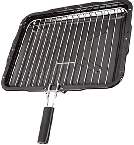 Spares2go Grill Pan With Removable Handle For Belling Oven Cooker