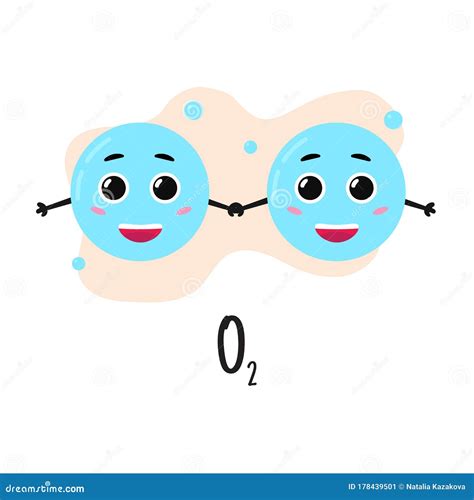 Structure Of Oxygen Molecule Stock Vector Illustration Of Oxygen Microscopic 178439501