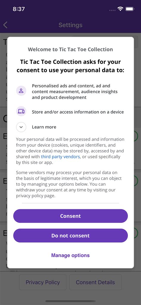 mobile apps ads and consent