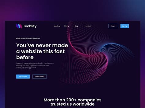 Hero Section Landing Page By Anastasiia Kuzmuk On Dribbble