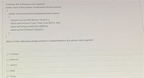 Solved Consider The Following Code Segment Public Class