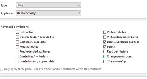 C Apply This Folder Only Permissions For Ad Groups To A Folder
