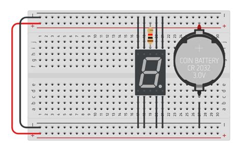 Circuit Design Light Up A 7 Segment Display Tinkercad