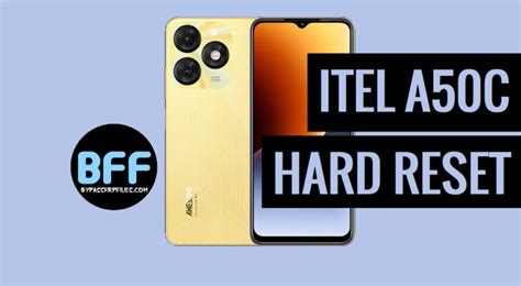 How To Perform Hard Factory Reset On ITel A C Full Guide