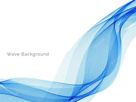 Premium Vector Abstract Blue Modern Wave Design Background Vector