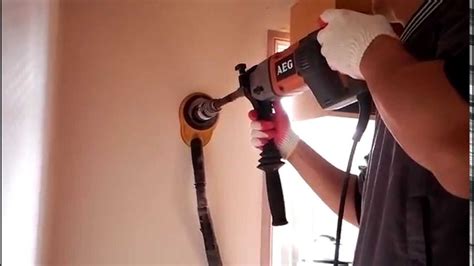 콘크리트 벽 타공기의 위력 Youtube