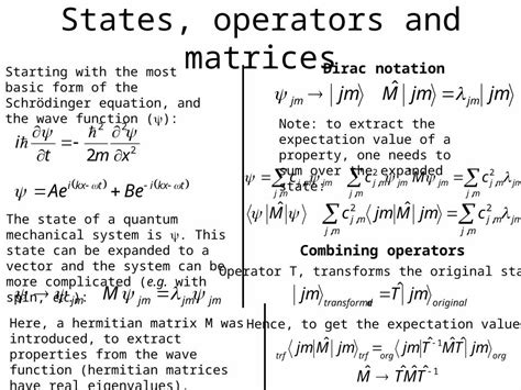 ppt states operators and matrices starting with the most basic form