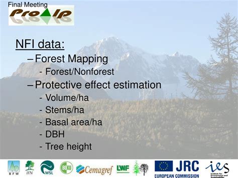 PPT Overview On Data Used NFI Data Models Thematic Data Digital Terrain Model Landsat Imagery