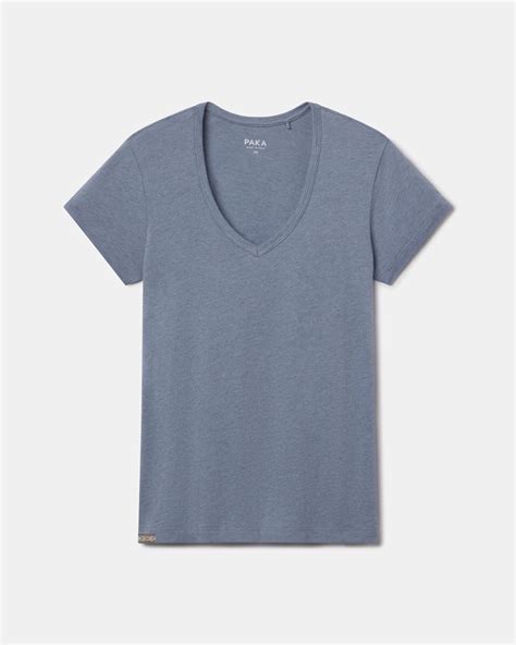 Womens Pocket Tee Organic Pima Cotton And Alpaca T Shirt Paka®
