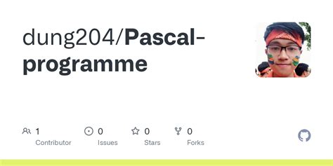 GitHub Dung Pascal Programme