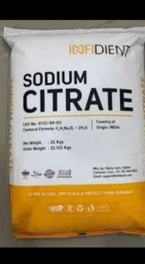 Sodium Citrate At ₹ 87kg Buffered Sodium Citrate In Ahmedabad Id