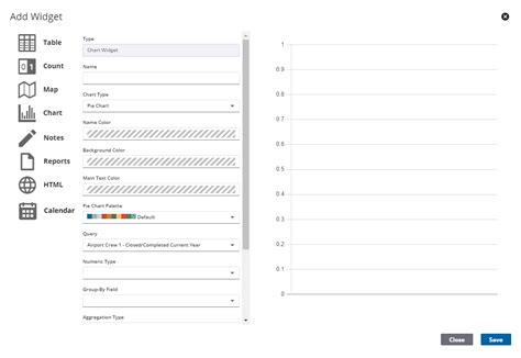 Add A Chart Widget