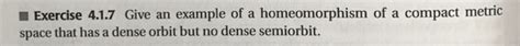 Solved Give An Example Of A Homeomorphism Of A Compact