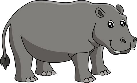 Hippo Cartoon Colored Clipart Illustration 6325984 Vector Art At Vecteezy