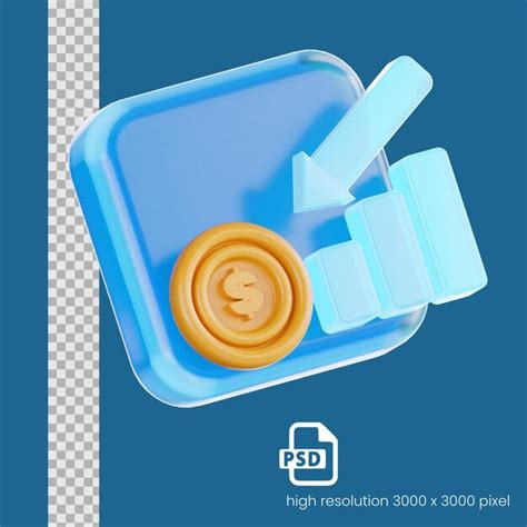 Premium Psd Bottom For User Interface 3d Illustration