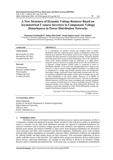 A New Structure Of Dynamic Voltage Restorer Based On Asymmetrical ī