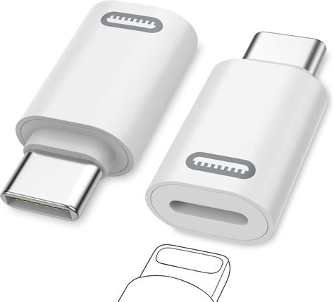 Moko Lightning Female To Usb C Male Adapter 2pack Not For Earphoneusb