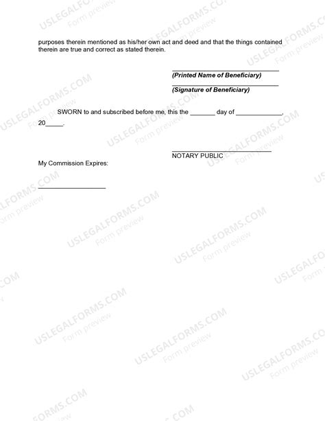 Release And Exoneration Of Executor On Distribution To Beneficiary Of Will And Waiver Of