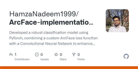 github hamzanadeem1999 arcface implementation on mnist and cifar 10