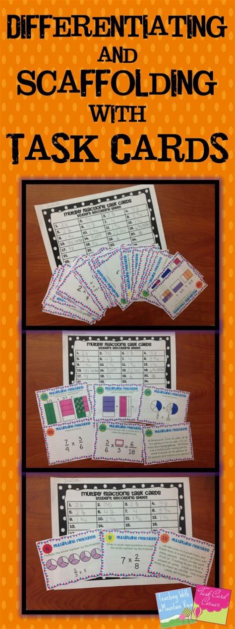 Task Card Corner Differentiating And Scaffolding Instruction With Task Cards Teaching Math