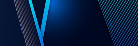 기업 비즈니스 블루 와이드 배너 디자인 배경 짙은 파란색 기술 기하학적 배경을 가진 추상적인 3d 배너 디자인 벡터